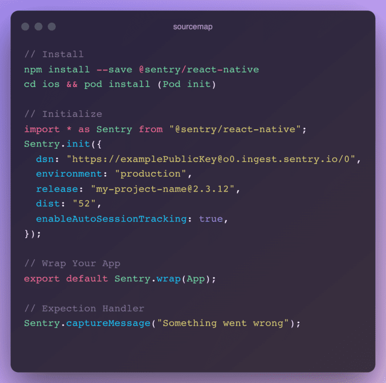 REACT-NATIVE Debugging: How to make it better with Sentry?