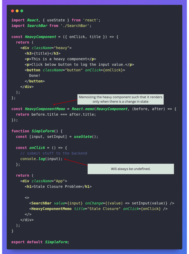 Discovering the Stale Closure Trap – “A weird bug” - React
